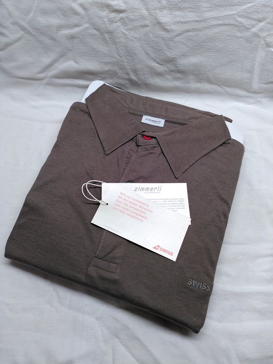 Helbraunes Zimmerli Pyjama Set aus der First Class der Swiss (Neu und ...