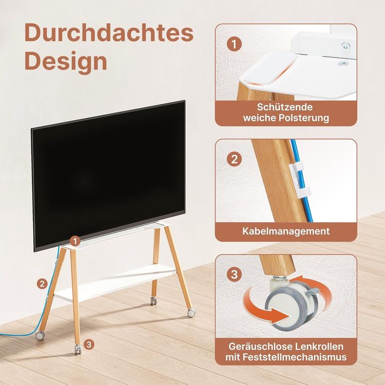 Tv Stander Mit Rollen Design