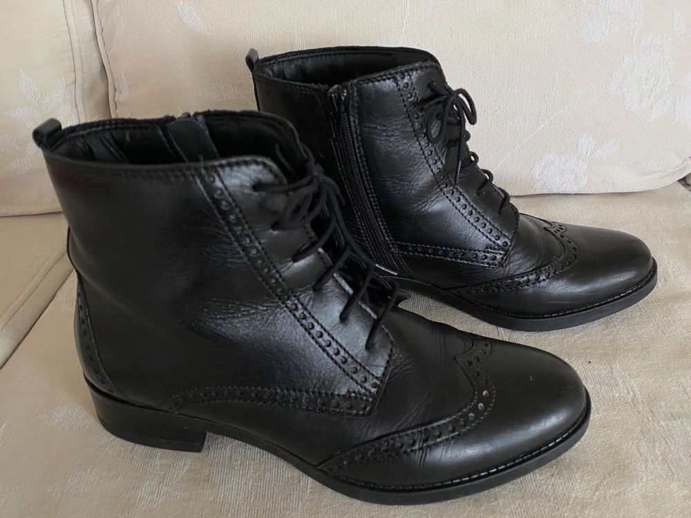 Leder-Boots Budapester-Muster Gr. 40 (Gebraucht) in Herznach für CHF 23 ...