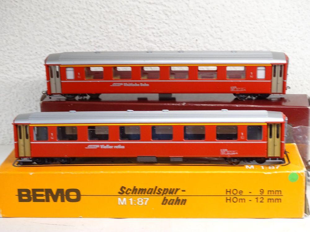 Bemo 3252 128 / 129 Personenwagen RhB, A1228/A1239, H0m, OVP (Gebraucht) in Wohlen AG für CHF 41 ...