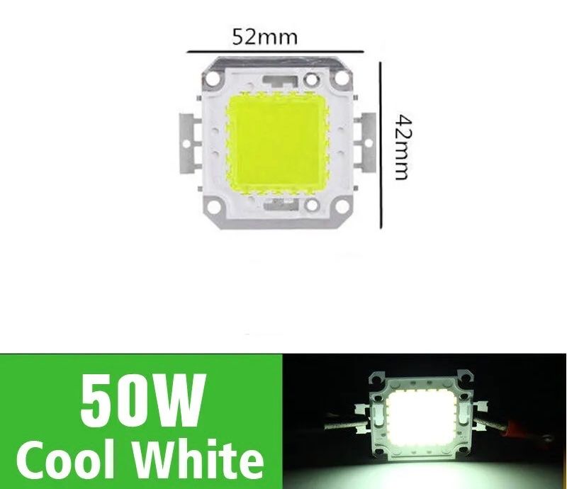 LED CHIP 50W Kaltweiß COB Flutlicht Light Bead DC30-36V Hoch | Kaufen ...