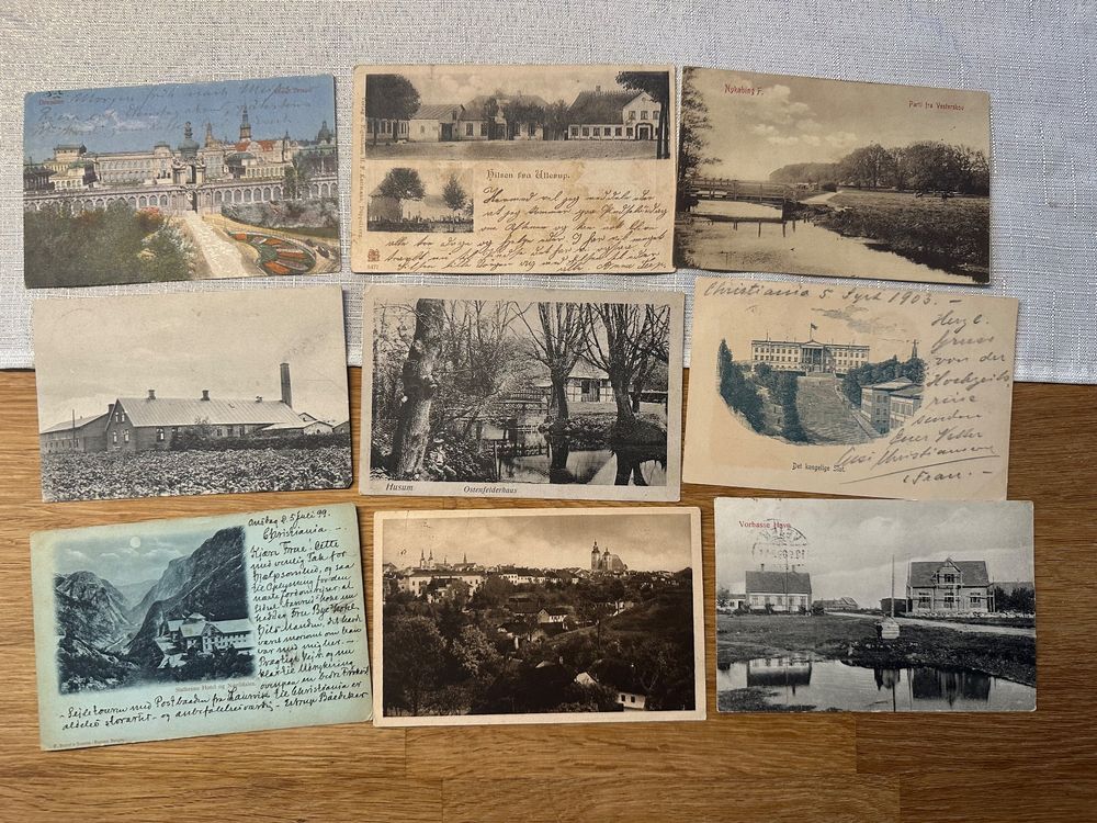 📸🏞️ 9x ALTE POSTKARTEN GELAUFEN um 1900 | Kaufen auf Ricardo