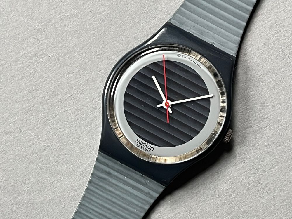 Swatch Silver Circle GA105 1987 selten - Top Zustand OVP (Neu und ...