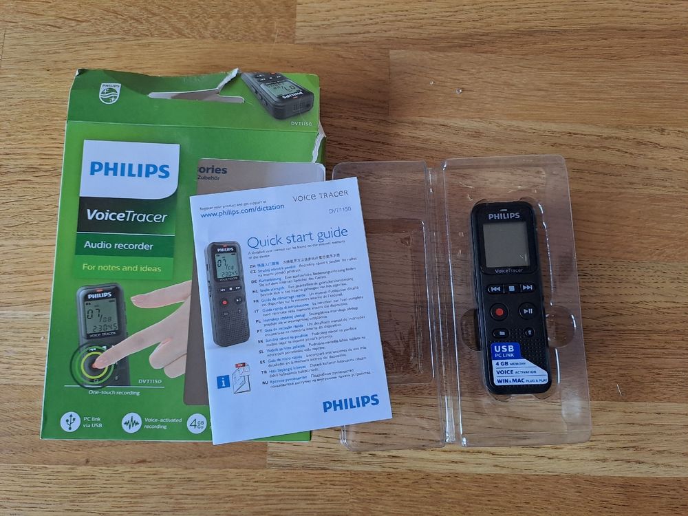 Voice Recorder Philips / Aufnahmegerät (Neu (gemäss Beschreibung)) in ...