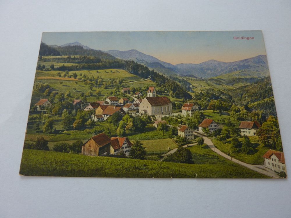 Uralte Ansichtskarten: Goldingen , Dorfansicht um 1915 (Gebraucht) in ...