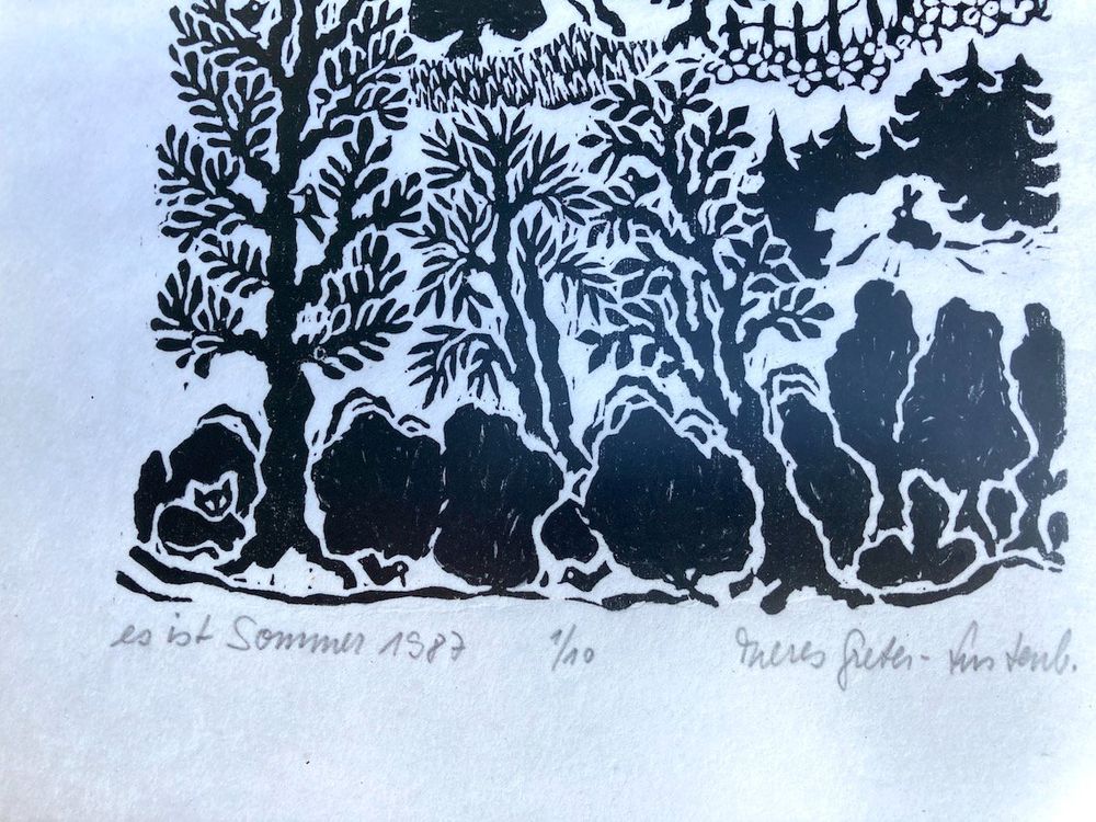 4 Holzschnitte von Theresia Greter-Lustenberger (Gebraucht) in Rumlikon ...