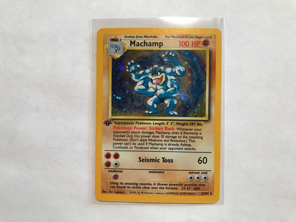 Machamp holo 1. Edition Cosmos Foil Base Set EN (Gebraucht) in ...
