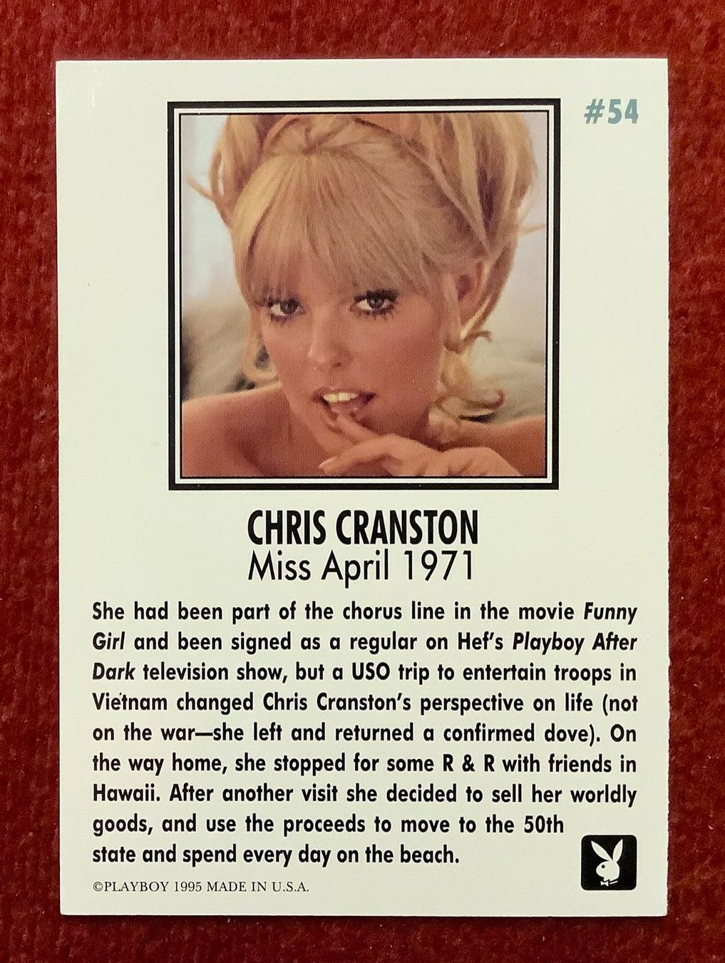 PLAYBOY MISS APRIL 1971 Erotik - Sammelkarte von 1995 - USA (Gebraucht ...