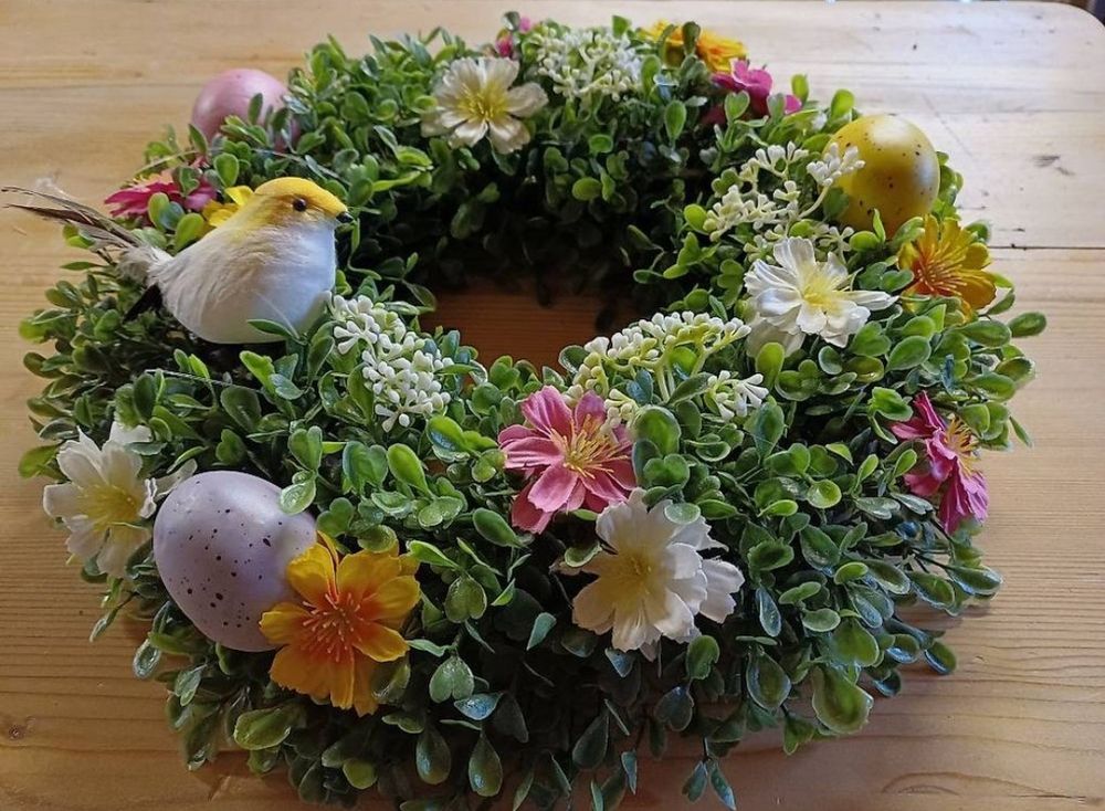 Elegantes Turkranz Fruhling Landhaus Bilder
