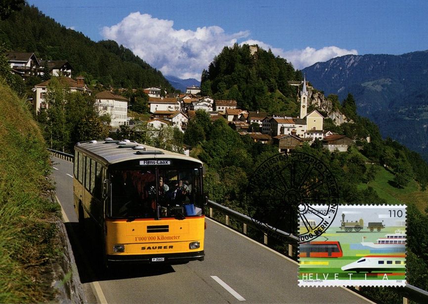 Maximumkarte ÖV Jubiläum - Postauto Trin GR (Neu (gemäss Beschreibung ...
