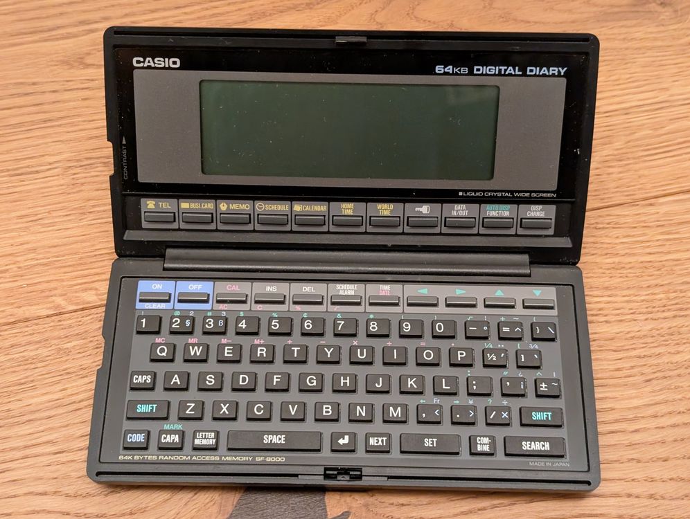 Casio SF-8000 Digital Diary 64KB – Vintage & Ungetestet (Defekt) in ...