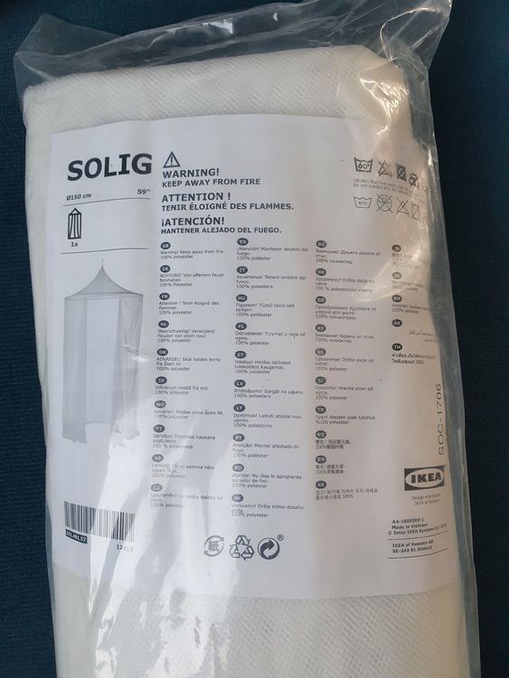 IKEA SOLIG Moskito-Vorhang 150cm (Neu und originalverpackt) in Bern für ...