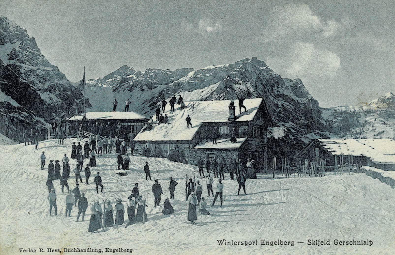 Wintersport Engelberg - Eisfeld GERSCHNIALP OW gel. 1907! (Gebraucht ...