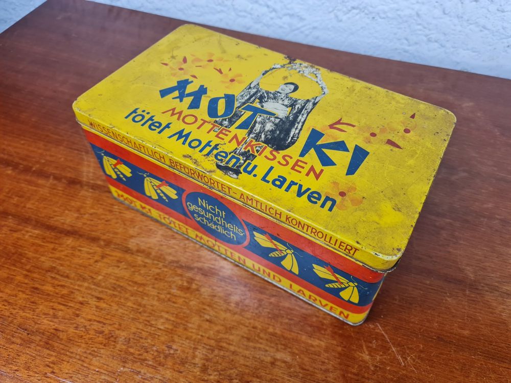 Antike Motki Motten Blechdose Reklame (Gebraucht) in Obfelden für CHF 5 ...