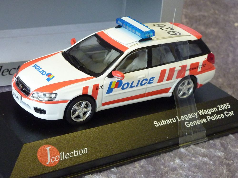 Subaru Legacy Geneve Police GE 32489 1:43 (Neu und originalverpackt) in ...