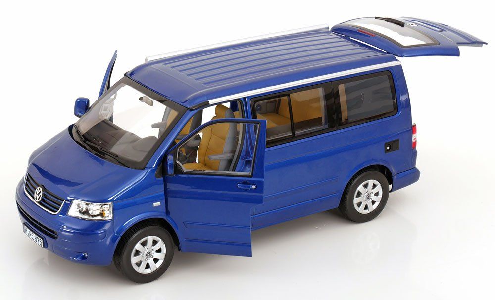 VW T5 California Phase I 2003-2009 Ravenna blau met. 1:18 (Neu und ...