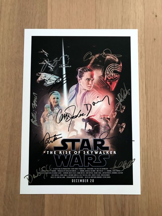 Star Wars Autogramm , Star Wars Autogramme in Original, zertifiziert – SWTB