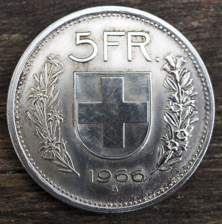 5 Fr. 1966 Silber (Gebraucht) in Fregiecourt für CHF 8.1 – mit Lieferung auf Ricardo kaufen