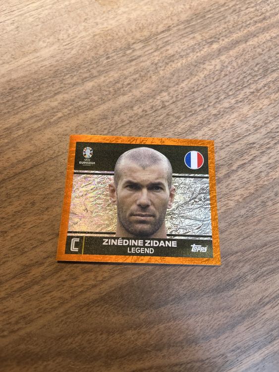Euro 2024 Topps Sticker Zinedine Zidane (Neu und originalverpackt) in ...