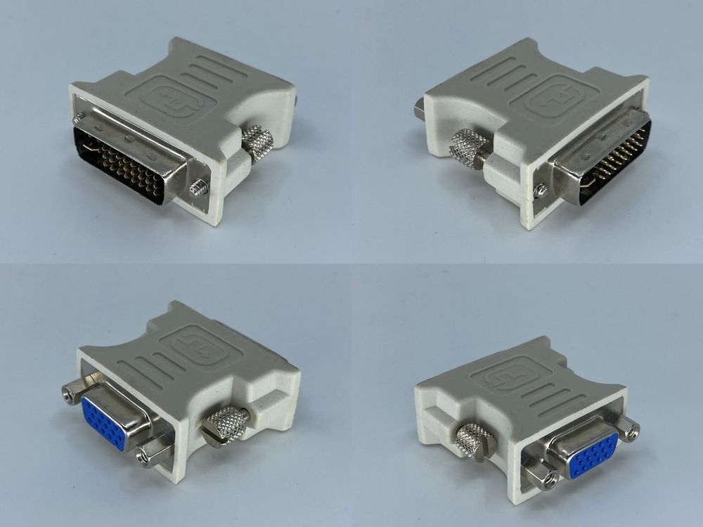 1x DVI Adapter, DVI Stecker auf VGA Buchse (Gebraucht) in Langwiesen ...