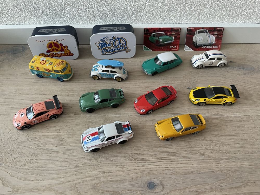 Majorette Auto-Set mit Porsche, VW Käfer, Bus etc. (Neu (gemäss ...