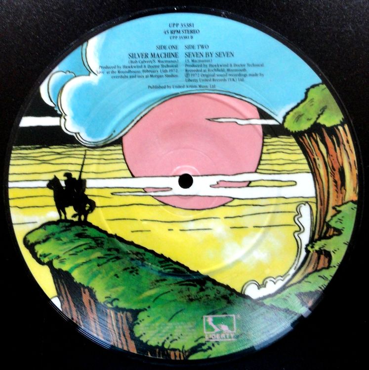 PICTURE SI HAWKWIND silver machine UPP 1972 UK KULT HIT (Gebraucht) in ...