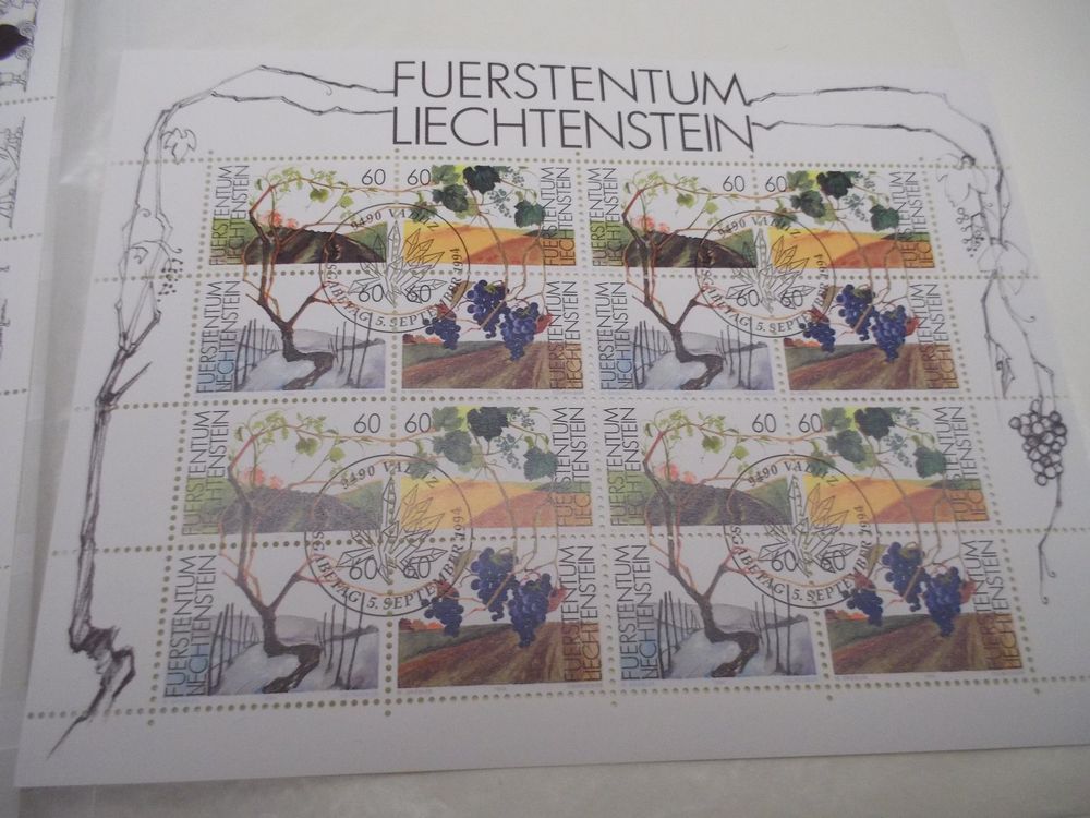 Liechtenstein Bogen Zusammendruck 1994 ET-o | Kaufen auf Ricardo