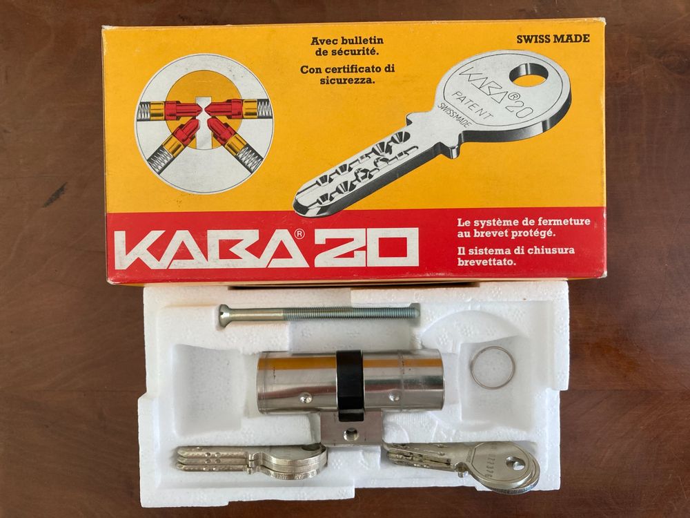 KABA 20 SCHLIESSZYLINDER SCHLOSS-ZYLINDER + 5 SCHLÜSSEL | Kaufen auf Ricardo