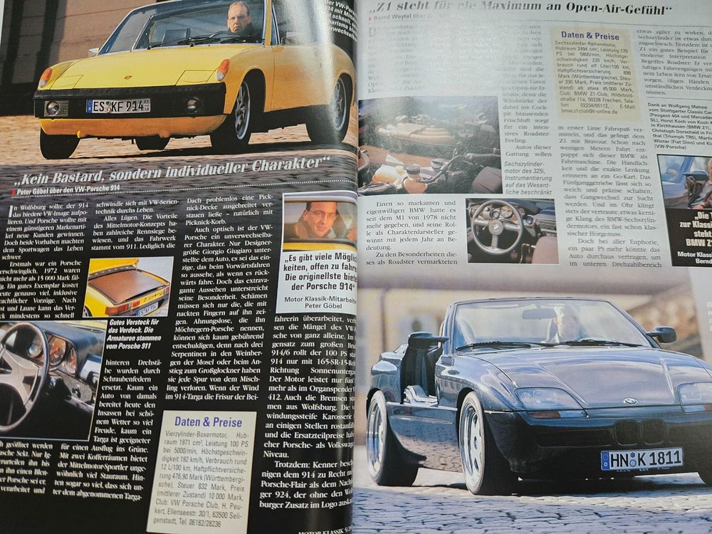 Motor Klassik /00 Opel Diplomat Montecarlo 914 Dino Lotus xx (Gebraucht ...