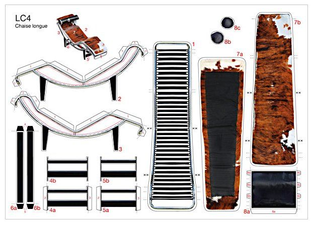 LE CORBUSIER LC4 Chaise longue von Le Corbusier KunstKarte (Neu (gemäss ...