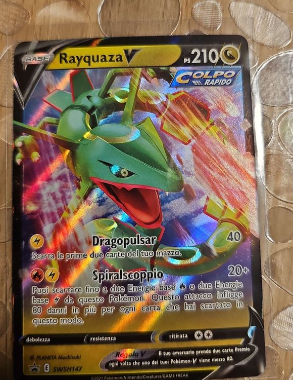 Rayquaza V Full Art Pokemon Karte promo (Gebraucht) in Fahrwangen für CHF 10 – mit Lieferung auf ...