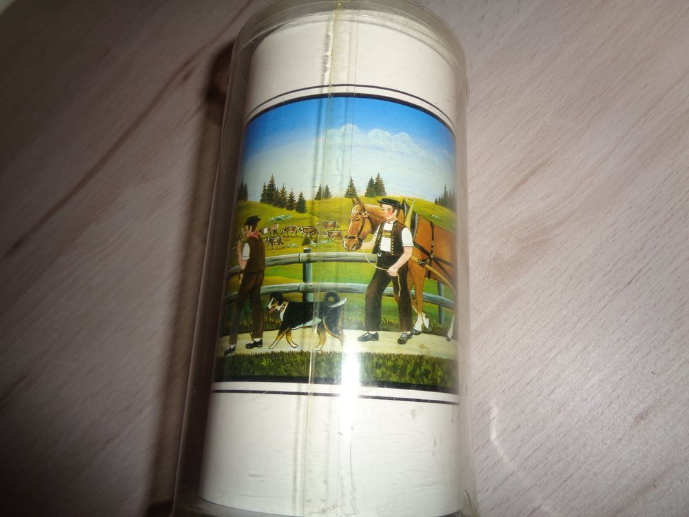 APPENZELLER ALPAUFZUG WILLI FORRER 100 x 13,5 BAUERNMALEREI (Gebraucht ...