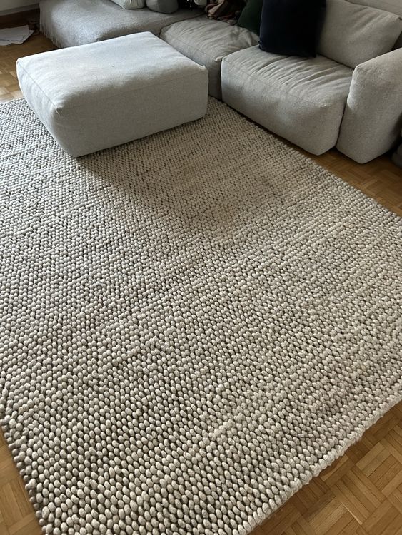 Designer Hay wolle rug carpet model Peas soft grey 200x300 (Gebraucht ...