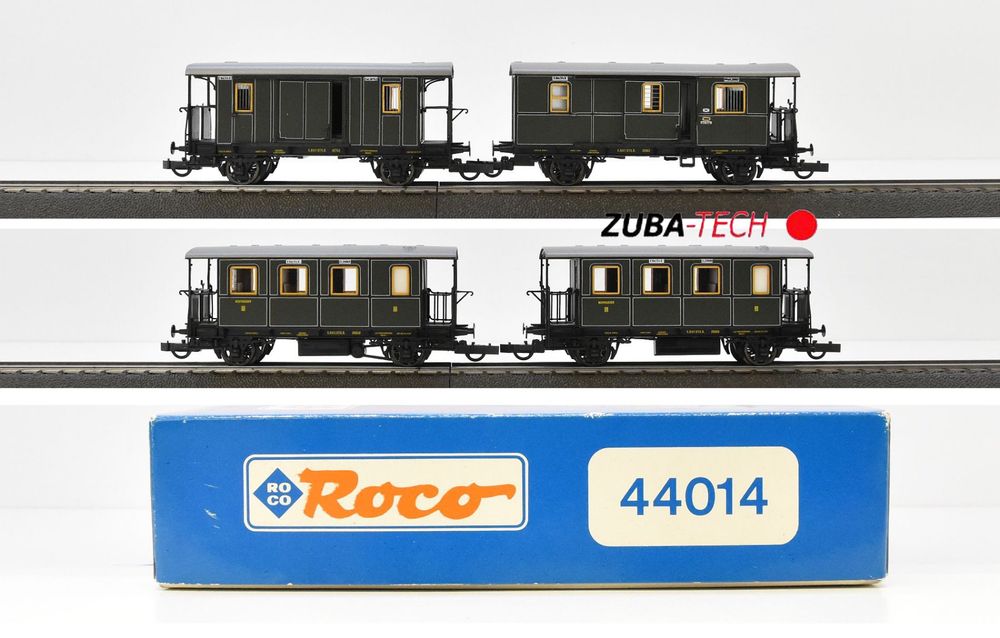 Roco 44014 Personenwagen-Set K.Bay.Sts.B 4tlg H0 GS ohne OVP (Neu ...