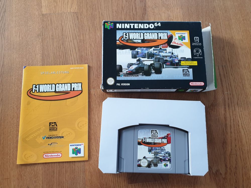 F-1 World Grand Prix OVP / N64 - Nintendo 64 (Gebraucht) in Rain für ...