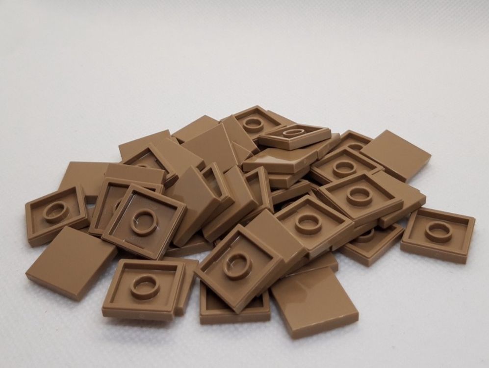 Lego 50 Stk. Flat Tile 2x2 (sandgelb) (Neu (gemäss Beschreibung)) in ...