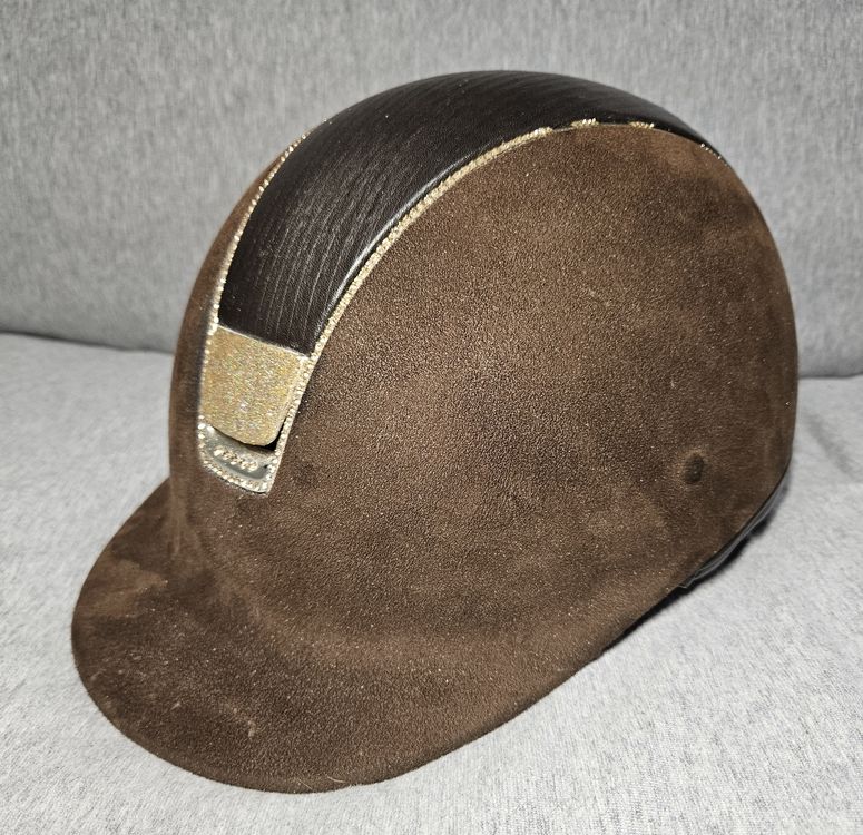 Samshield Reithelm Premium Alcantara goldener Chrom - braun (Gebraucht ...