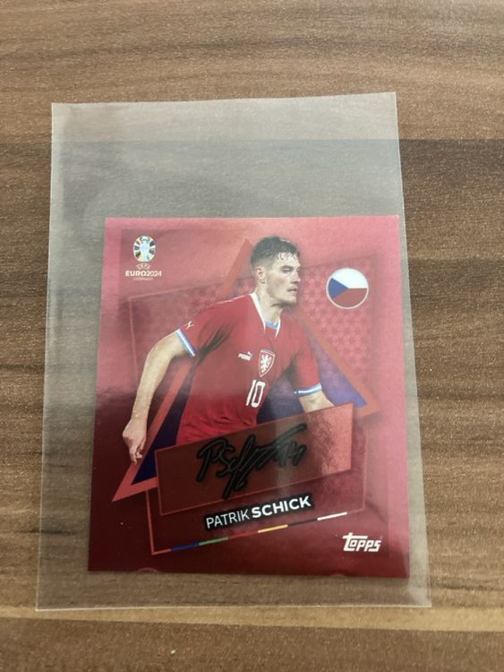 Topps Sticker Em24 Autogramm Patrik Schick CZE SP (Neu (gemäss ...