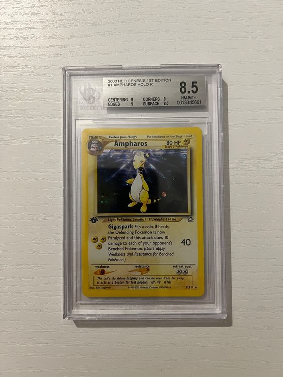 Ampharos #1 Neo Genesis 1st Edition BGS 8.5 Pokémon - ENG (Gebraucht) in Agno für CHF 99.9 – mit ...
