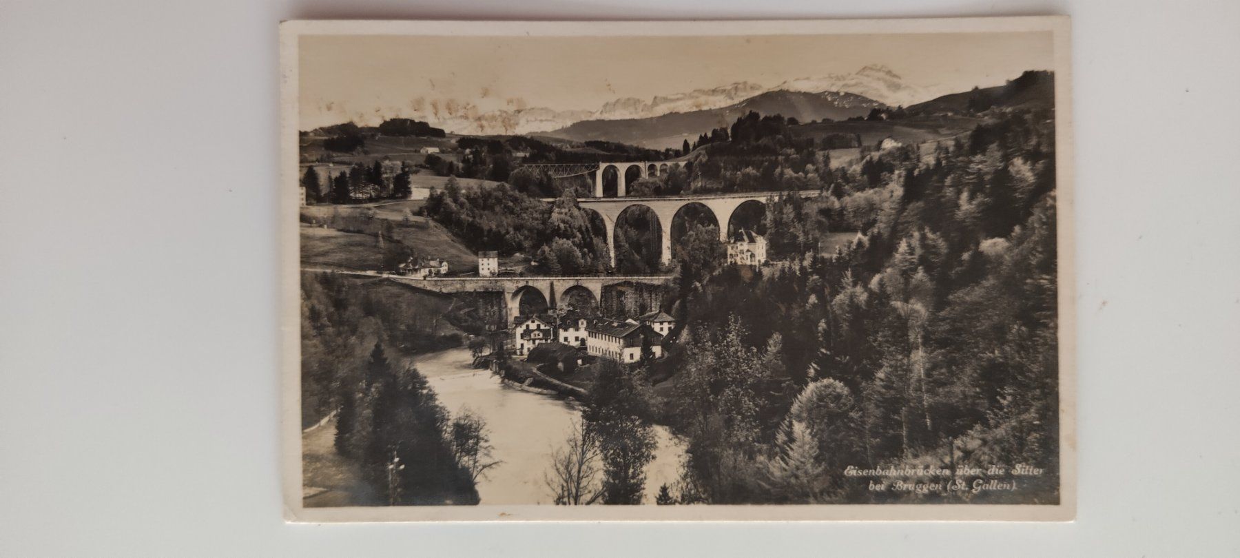 Eisenbahnbrücken über die Sitter, St. Gallen dat. 1927 (Gebraucht) in ...