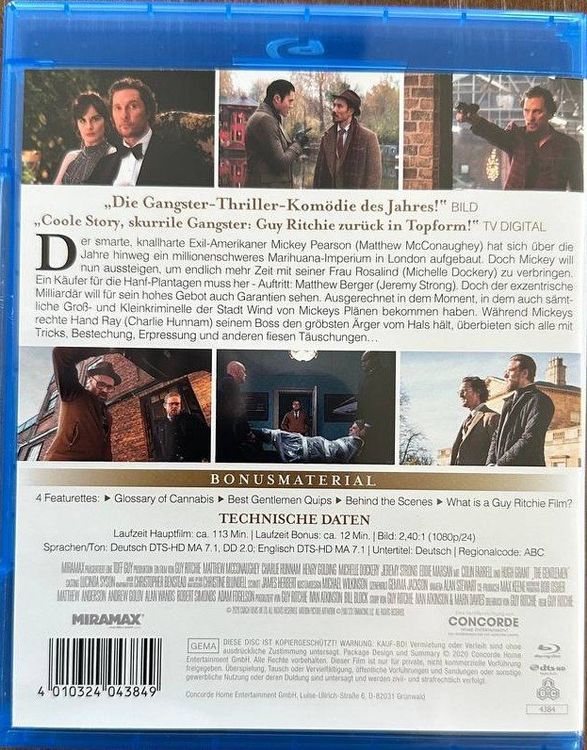 The Gentlemen - Blu-ray - Guy Ritchie Film - Top Zustand! (Gebraucht) in Beringen für CHF 8 ...