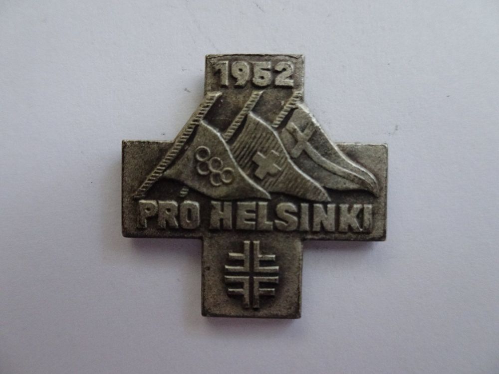 Abzeichen/Kreuz/Medaille PRO HELSINKI 1952 (Gebraucht) in Winkel für CHF 1 – mit Lieferung auf ...