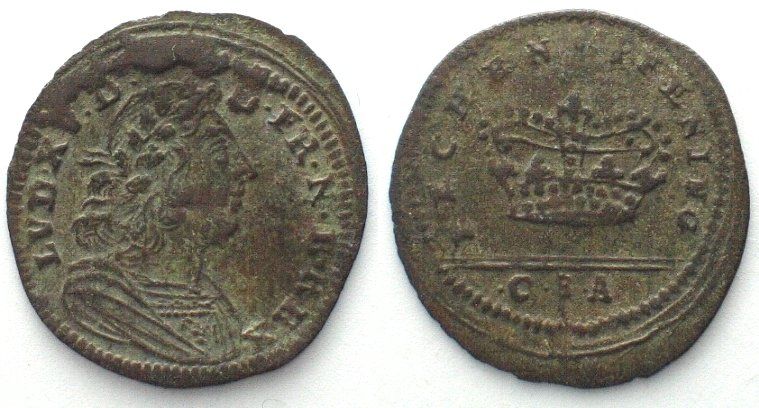 LUDWIG XV. Rechenpfennig v. Christoph Sigmund Annert 1741-68 (Gebraucht ...