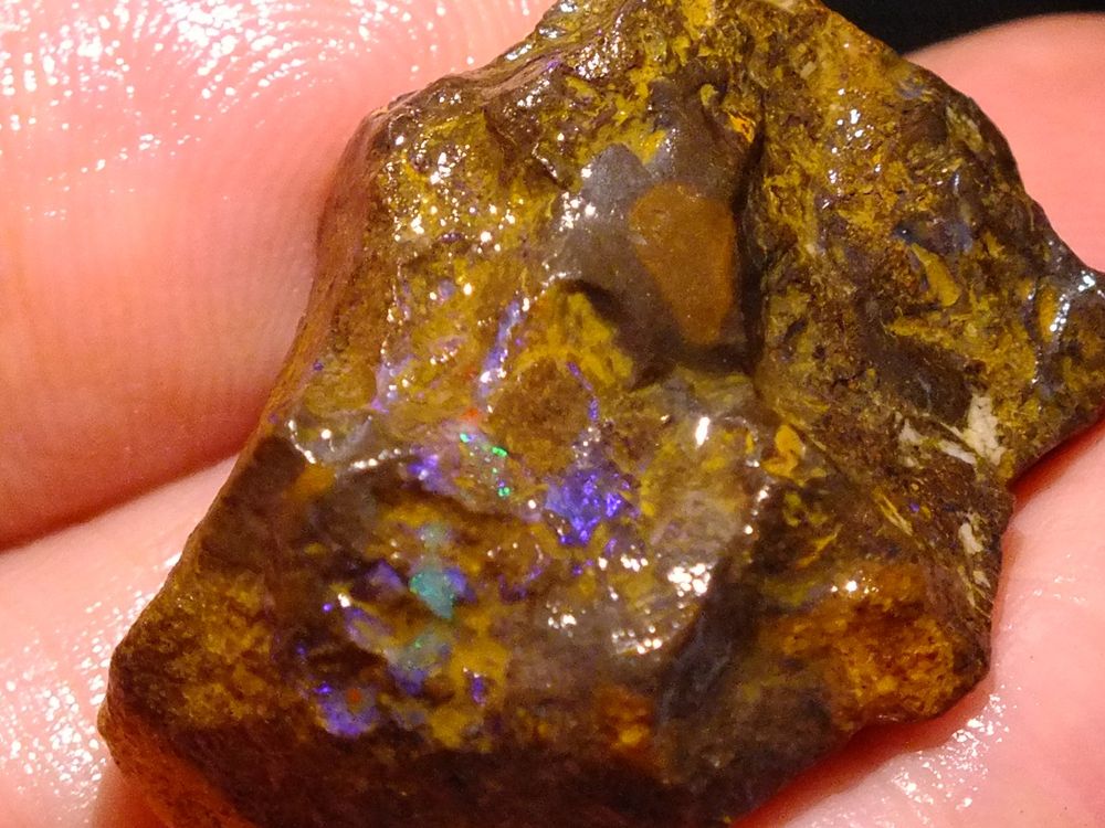 BOULDER Matrix ROH OPAL 57.85 Kt Gebot 1.- Blau Grün feuer (Neu und ...