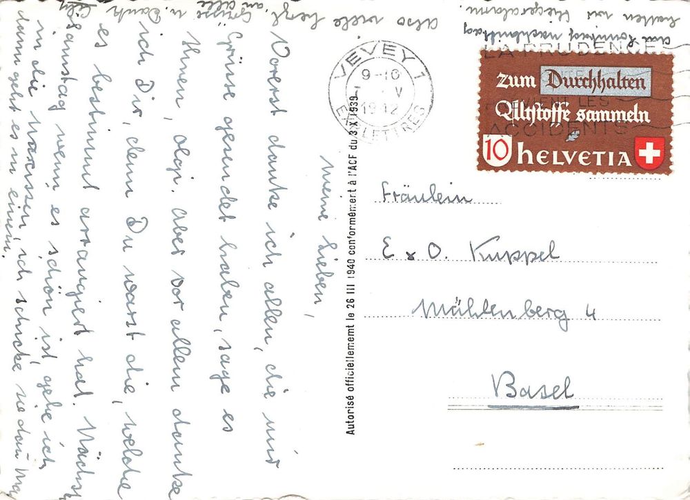 Vevey (VD) – Kirche St. Martin, gotischer Turm mit Fialen G (Usato) a ...