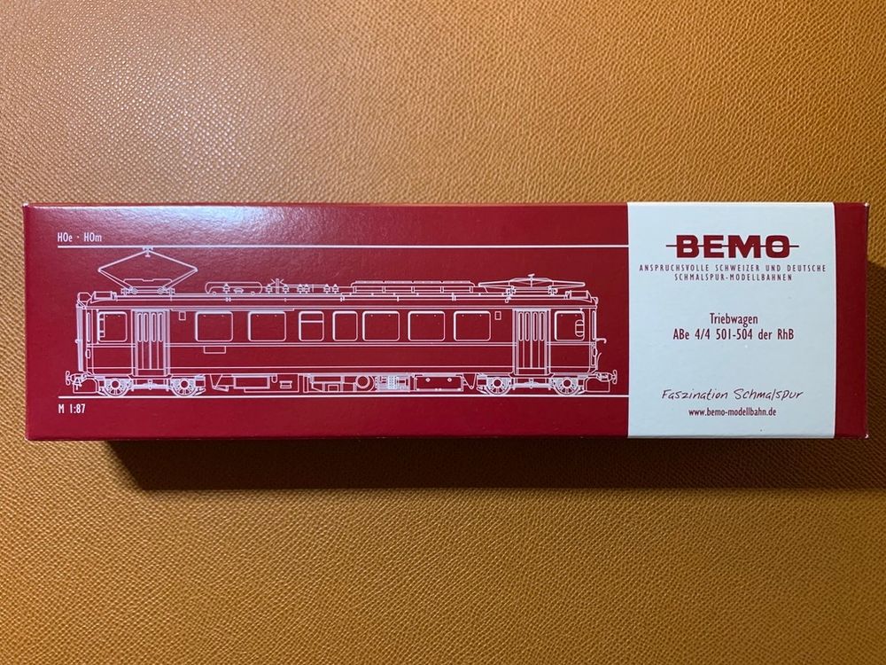 Bemo H0m 1365141 E-Triebwagen ABe 4/4 501 RhB DC Digital (Neu und ...