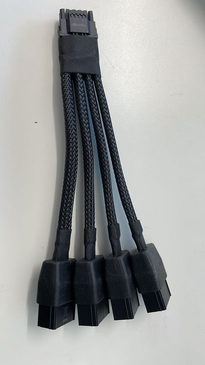 4 x 8 pin a 16 pin 12 + 4 pin 4 x 8 pin PCIE 5.0 VHPWR (Neu und ...