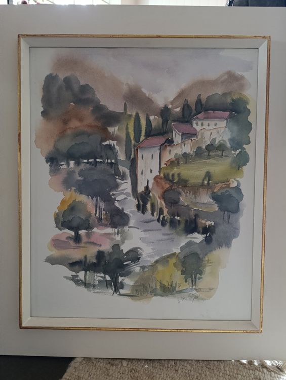 Original Aquarell , Lily Simon 1991, signiert (Gebraucht) in Rüthi ...