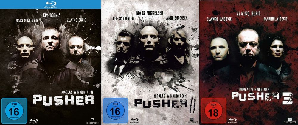 Pusher - Trilogie (1996-04) UNCUT/NW Refn/Mads Mikkelsen/RAR (Neu ...