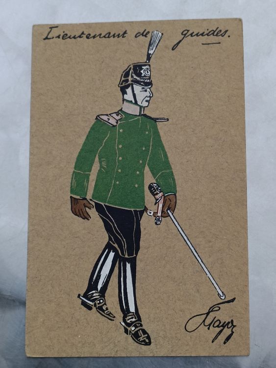 Künstler PK Hayoz / Lieutenant de guides Handbemalt signiert (Gebraucht ...